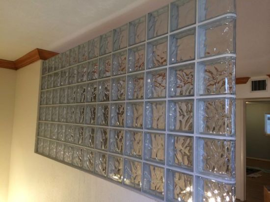 Colored Tinted Crystal Glass Block Wall Building Decorative Glass Brick ...