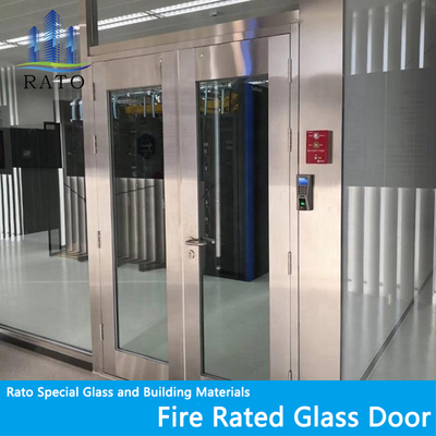 Fire Proof Double Glazing Aluminum Fire Rated Storefront Door for ...