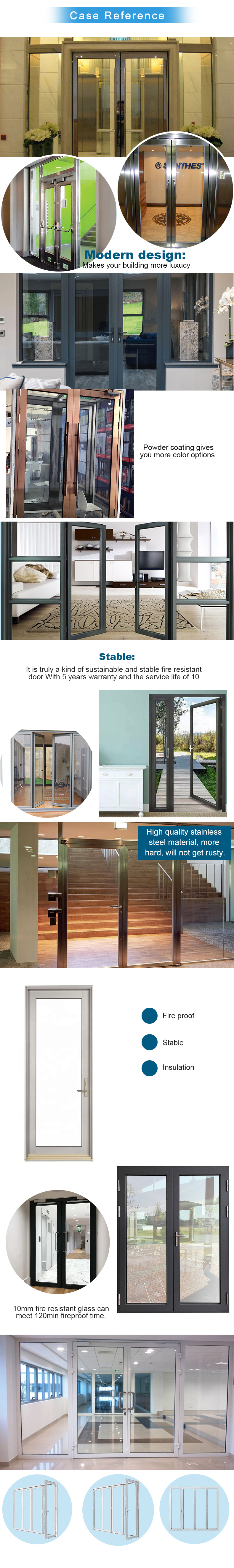 2 hour frameless fire rated double clear tempered sliding door glass ...